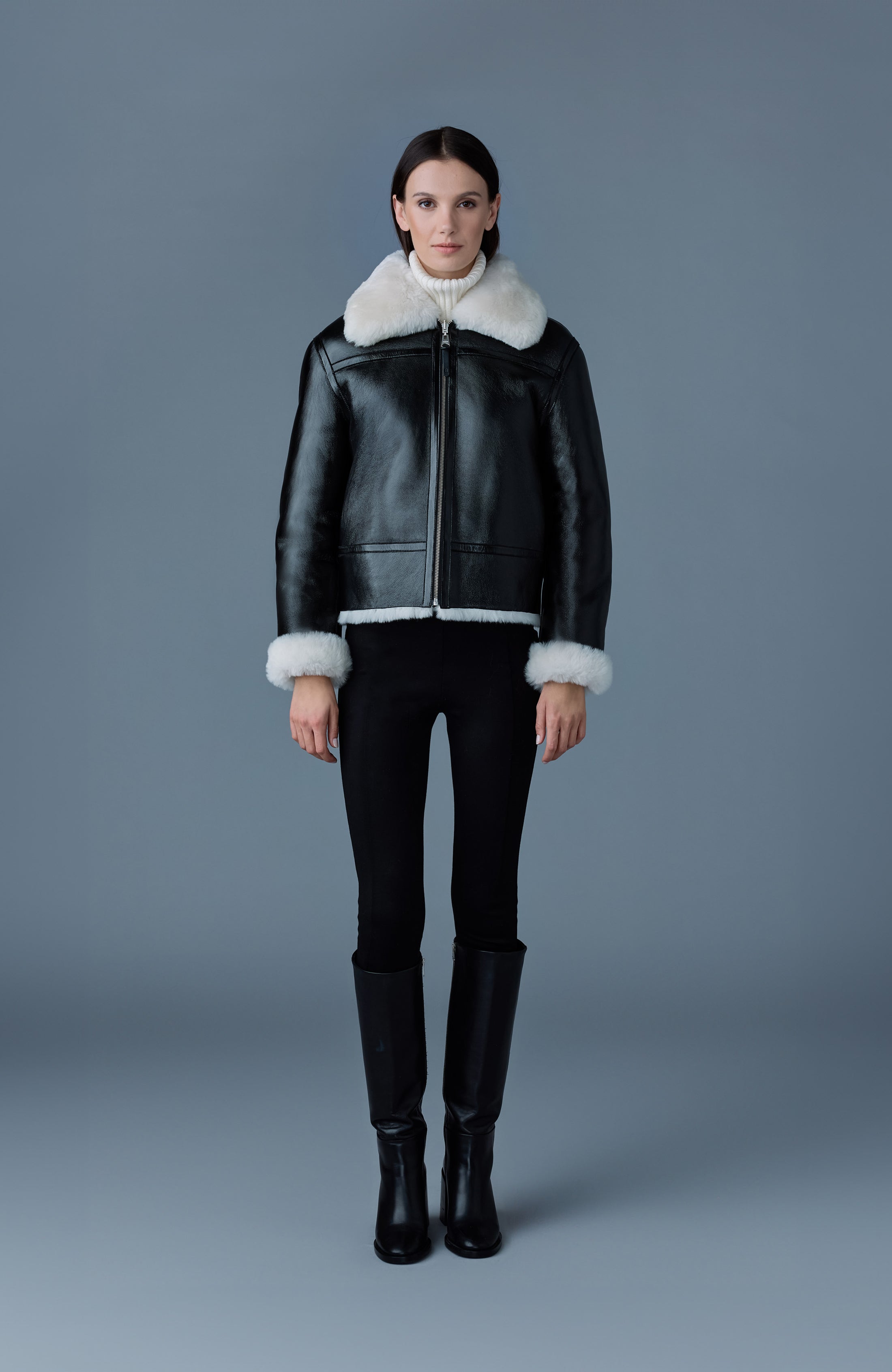 BETTY 2-in-1 reversible leather shearling jacket | Mackage® US