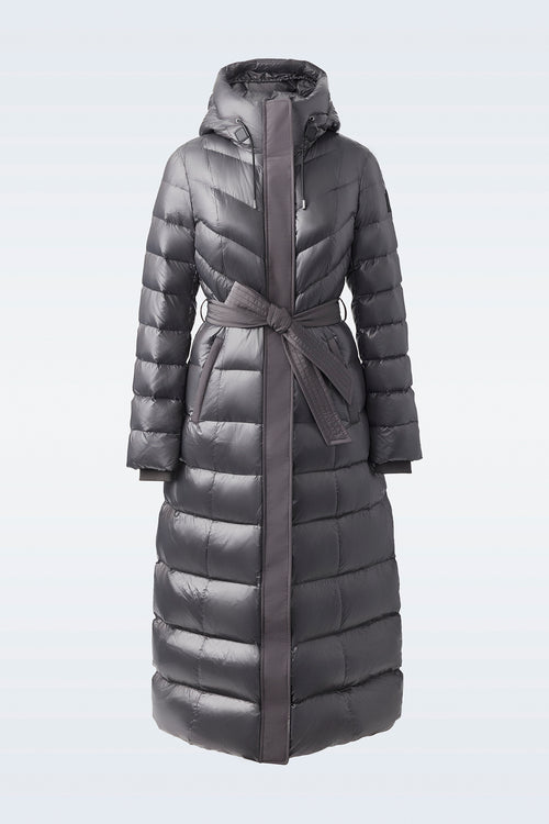 Calina, Lustrous light down maxi coat for ladies | Mackage® US