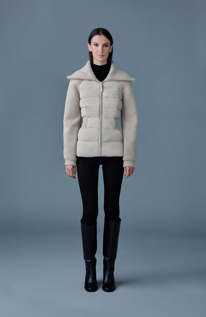 Foxy, light down mixed media jacket | Mackage® US