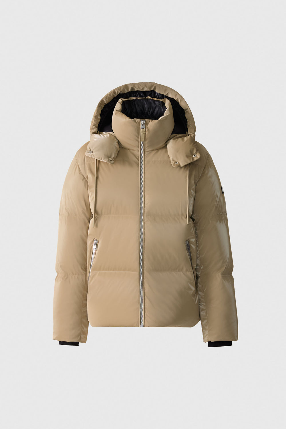 KENT-GLO High-Gloss Hooded Down Jacket for Men | Mackage US
