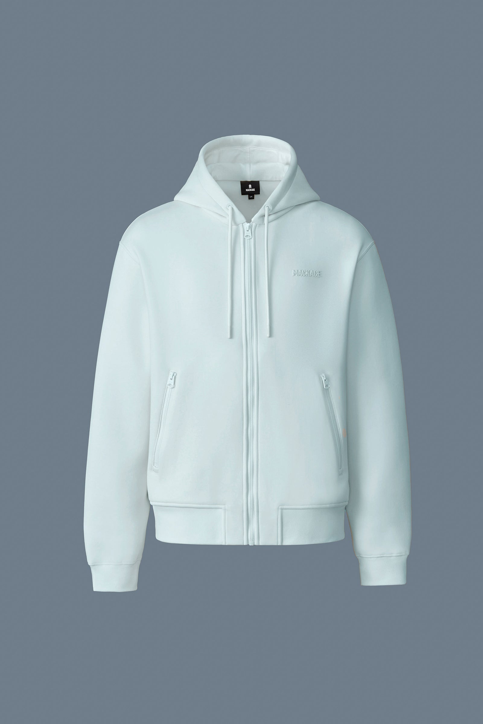 Krystos, double-face jersey zip-up hoodie | Mackage® US Krystos, double-face jersey zip-up hoodie | Mackage® US