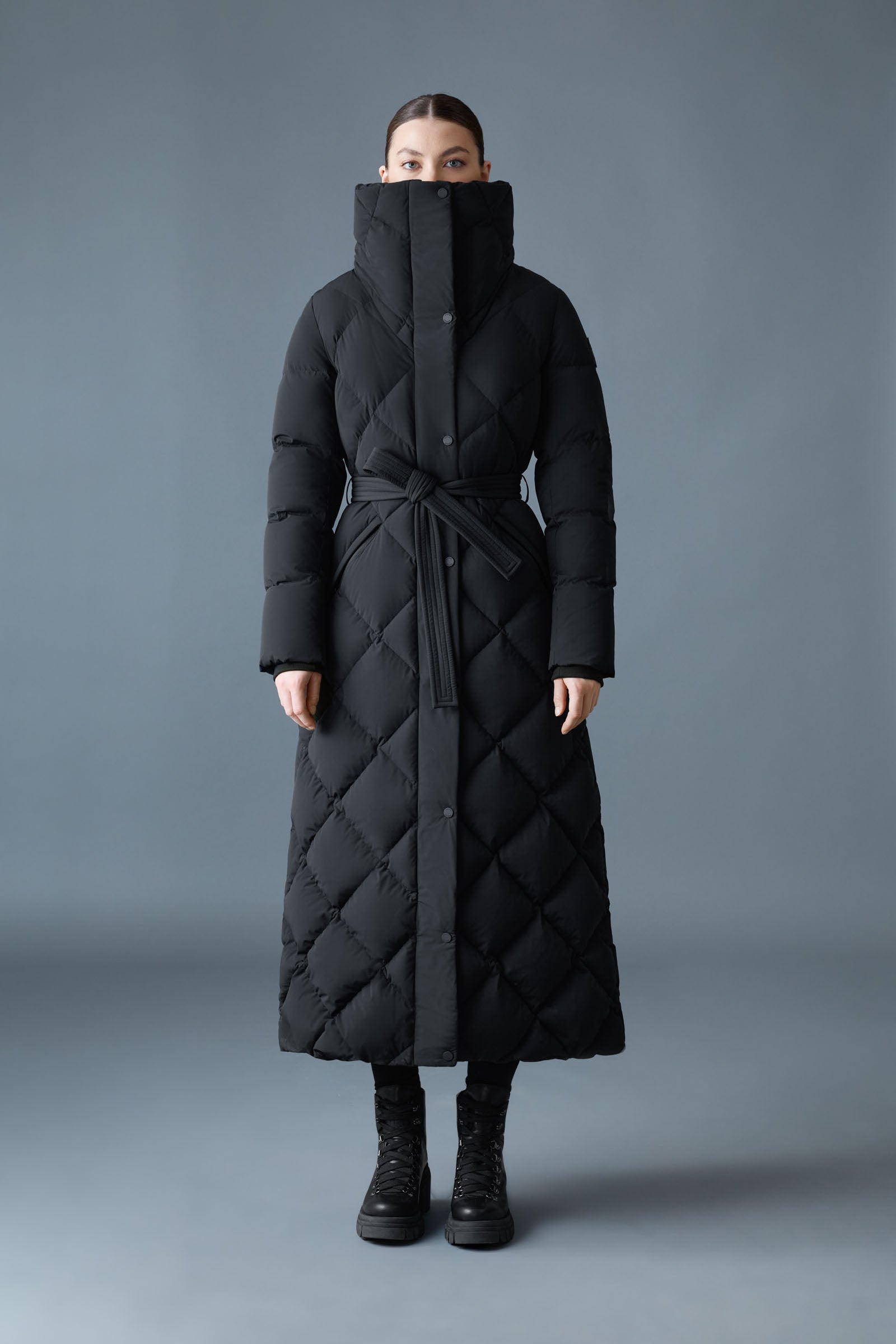 LAURELLA 2-in-1 Light Down Belted Coat for Women | Mackage® US