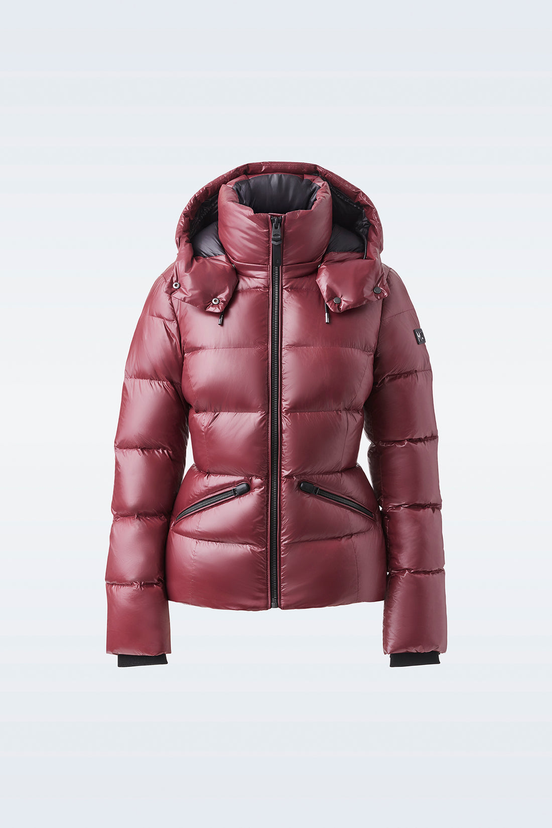 Madalyn, Lustrous light down jacket with hood for ladies | Mackage® US