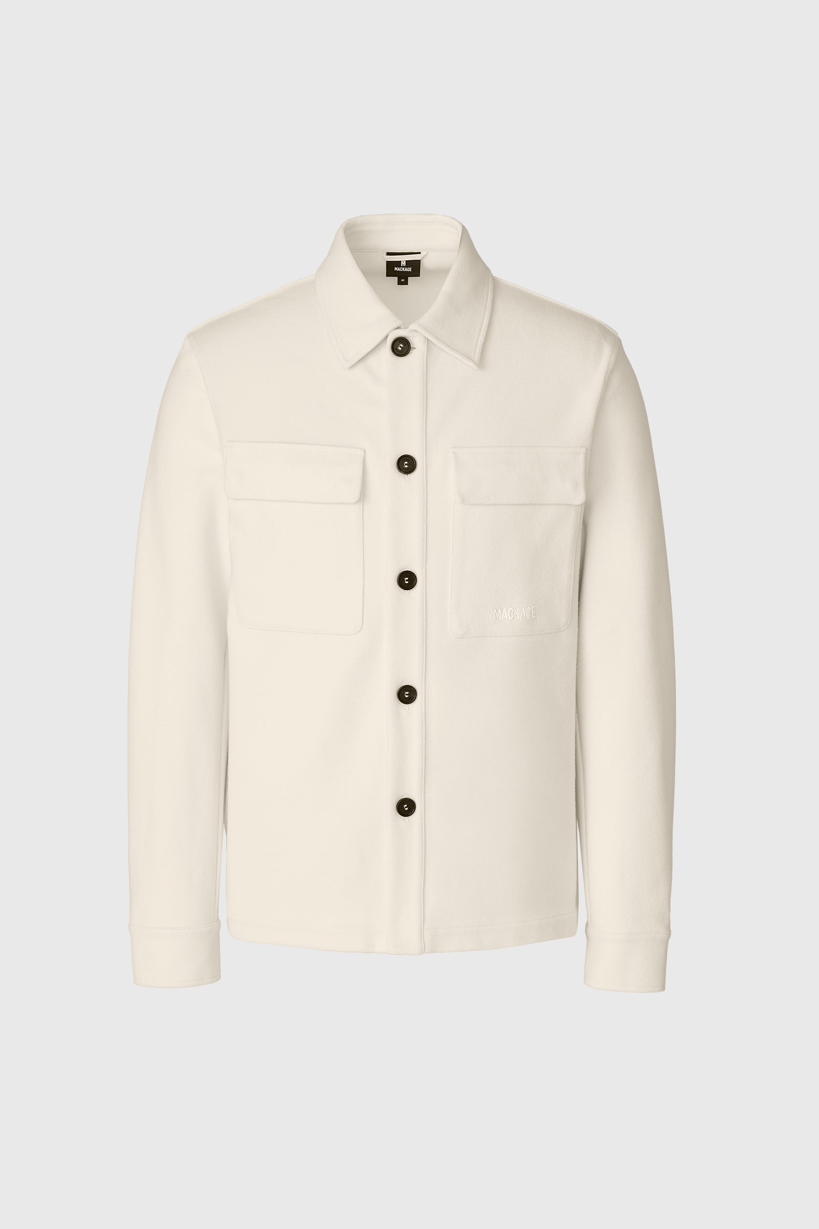 PORTER-K Brushed Knit Shirt Jacket for Men | Mackage® US