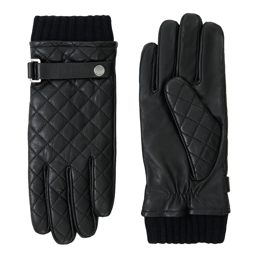 REEVE-Q Diamond Quilted Leather Gloves for Men | Mackage® US