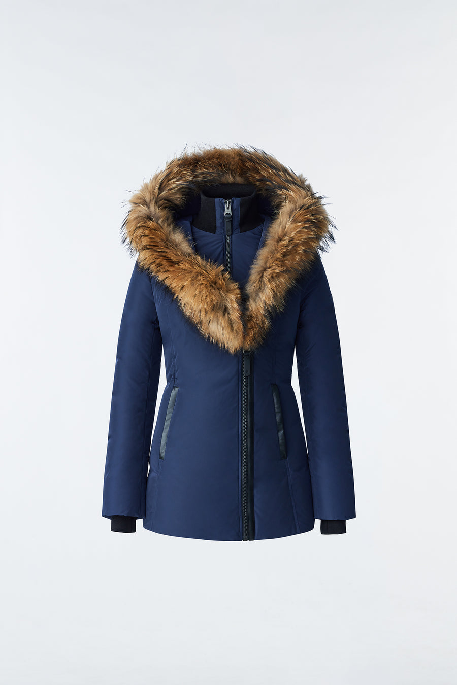 Adali, Down coat with natural fur Signature Mackage Collar for ladies ...