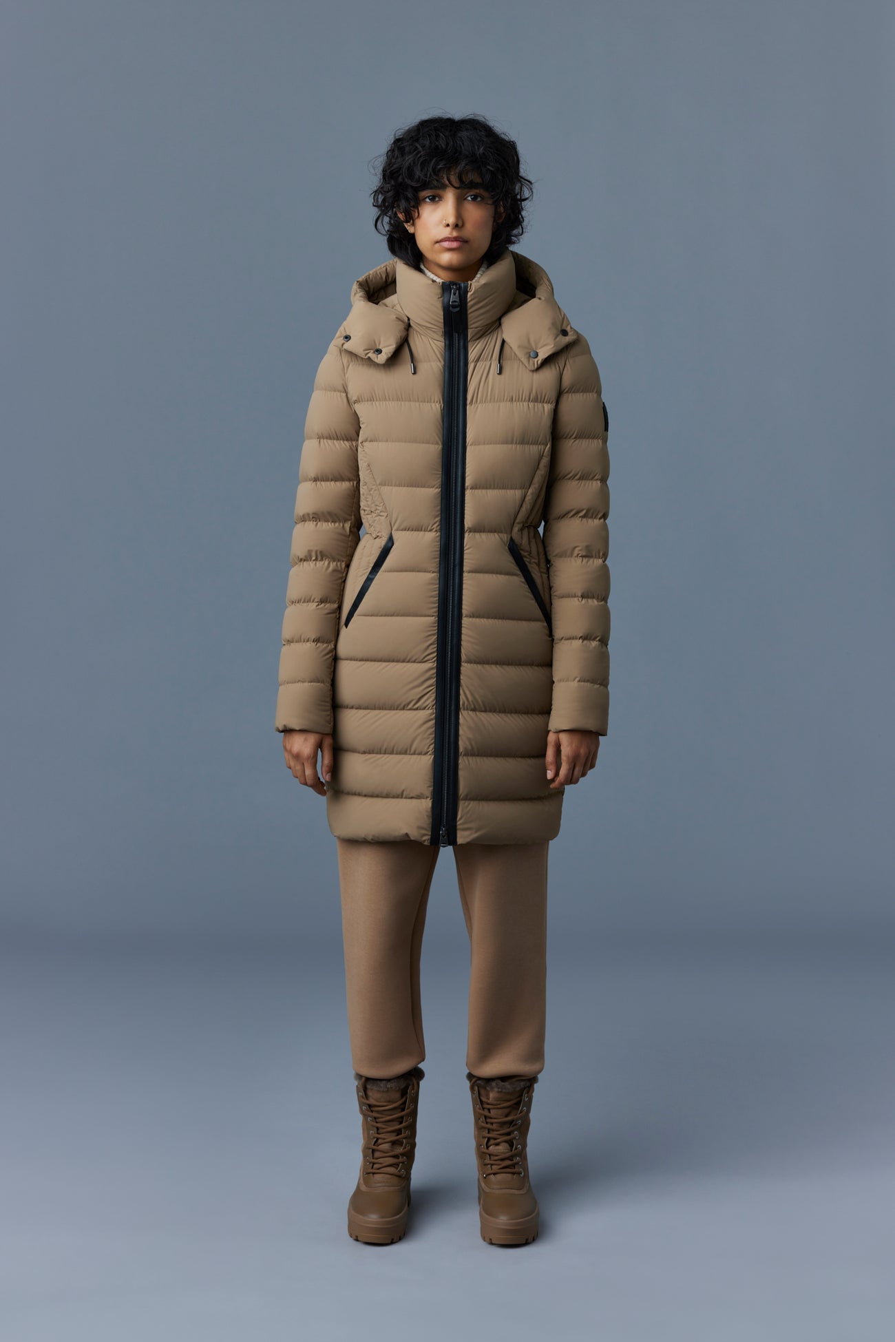 Farren, Agile-360 down coat with removable hood for ladies | Mackage® US