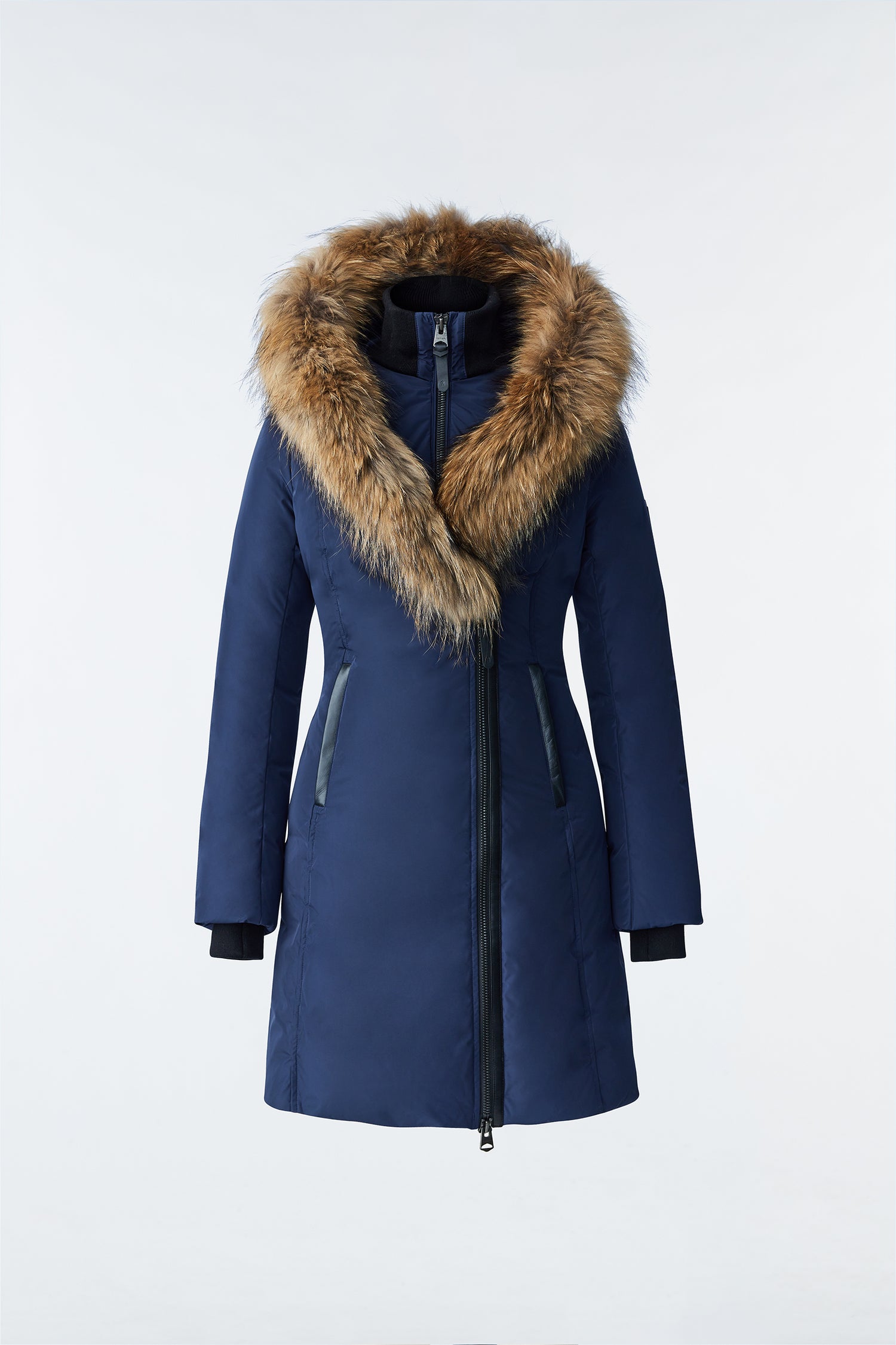 Kay, Down coat with natural fur Signature Mackage Collar for ladies ...