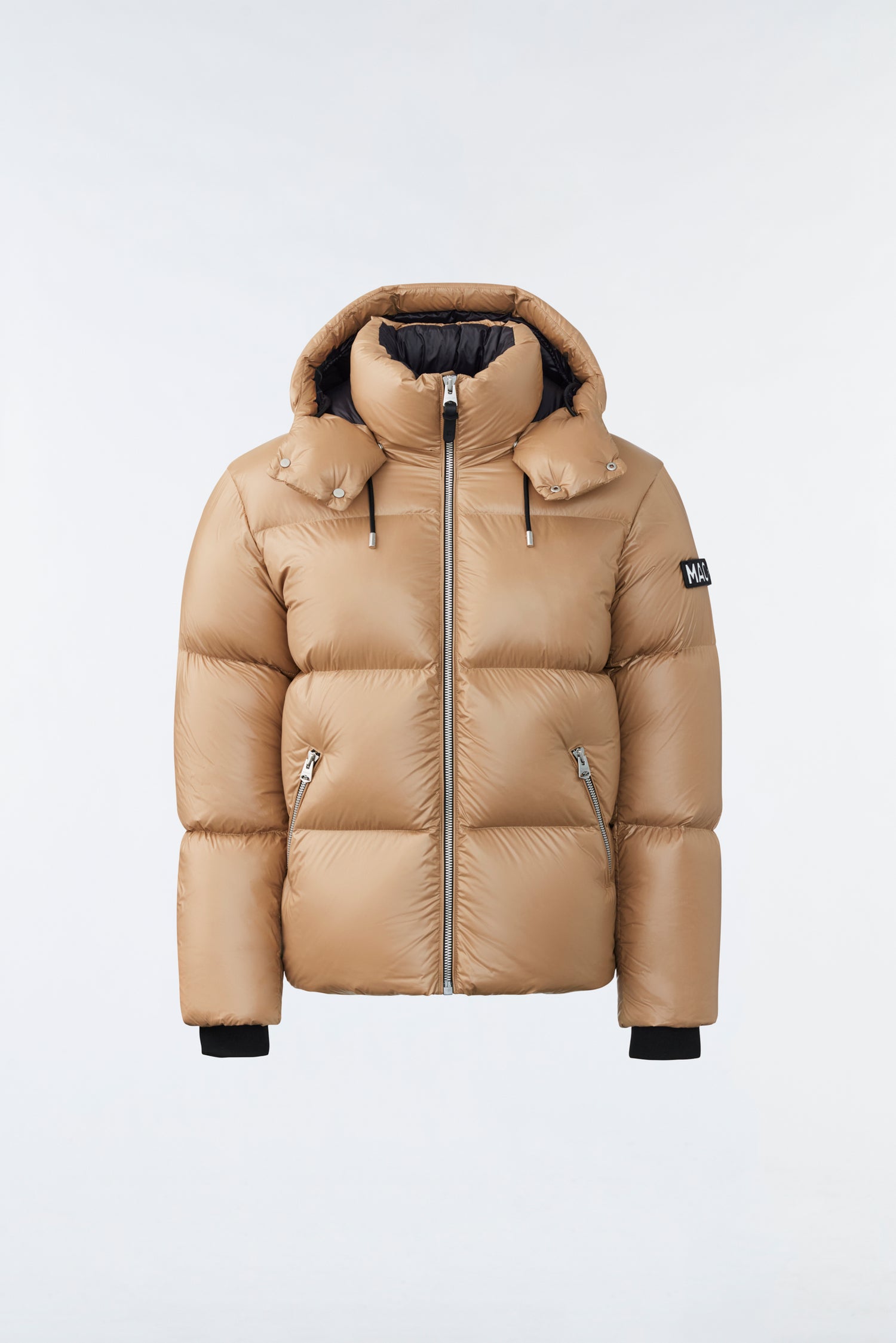 Kent, Lustrous light down jacket with hood for men | Mackage® US