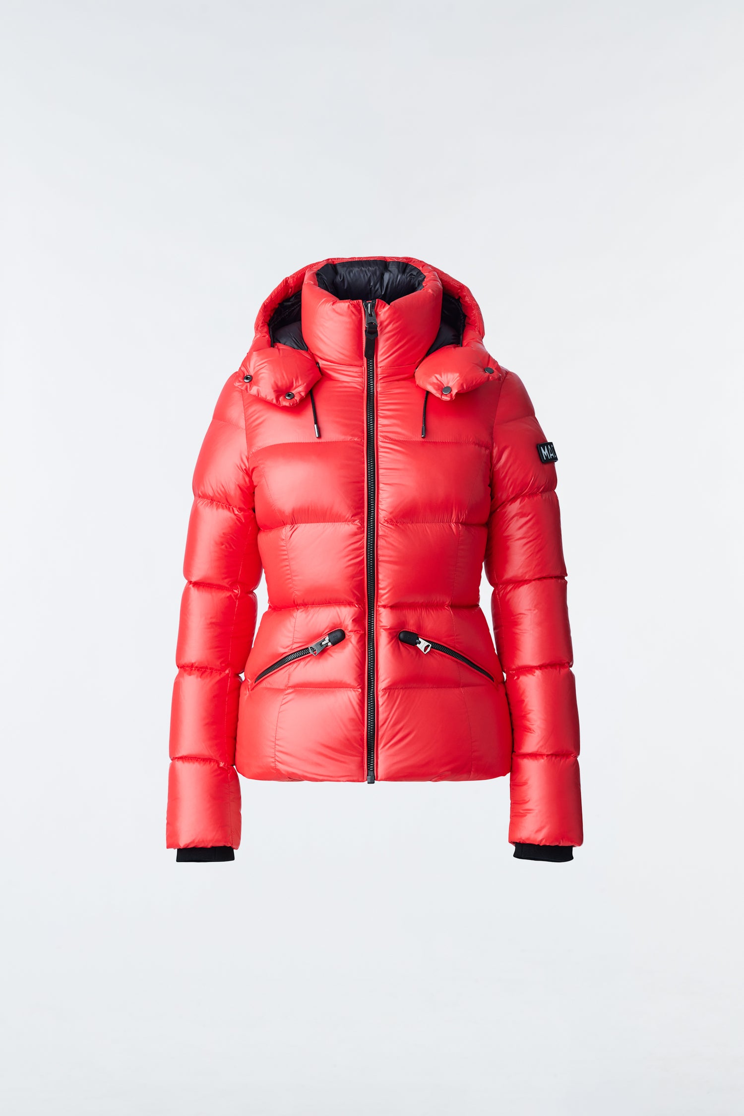 Madalyn, Lustrous light down jacket with hood for ladies | Mackage® US