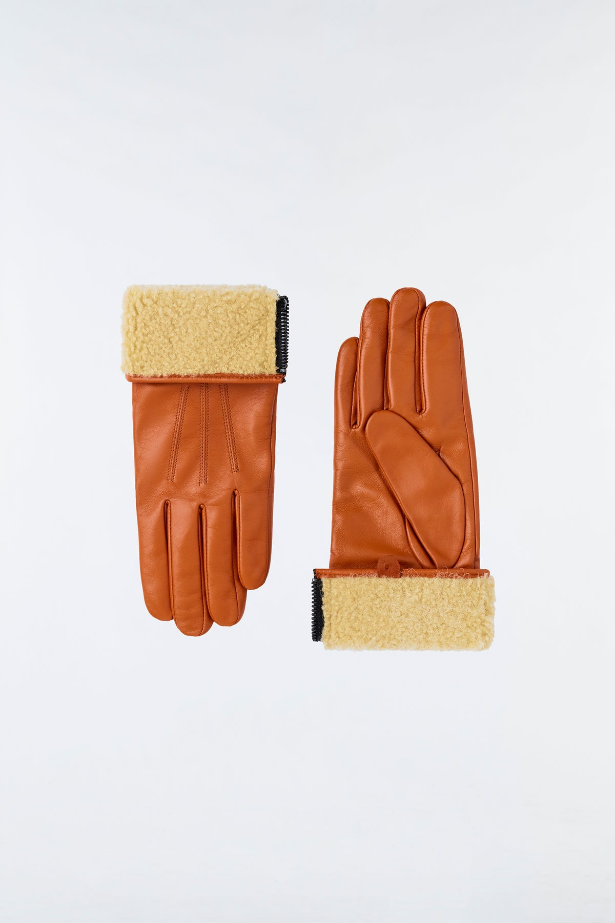 Willis, (R)Leather glove with shearling cuff for ladies | Mackage® US